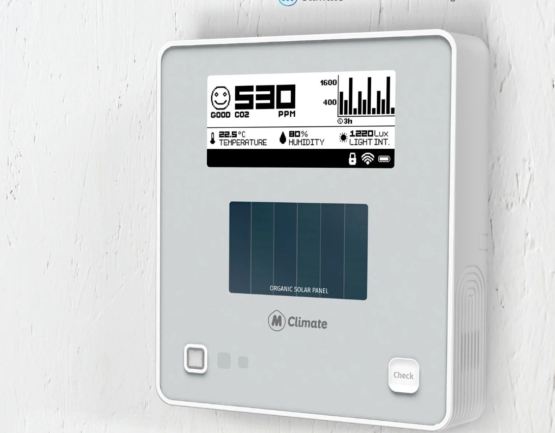 MClimate CO2 Display LoRaWAN - IoT DEVICES with LoRa - Indesmatech ApS